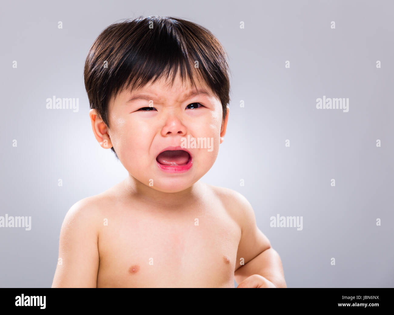 Asia baby boy cry Stock Photo - Alamy