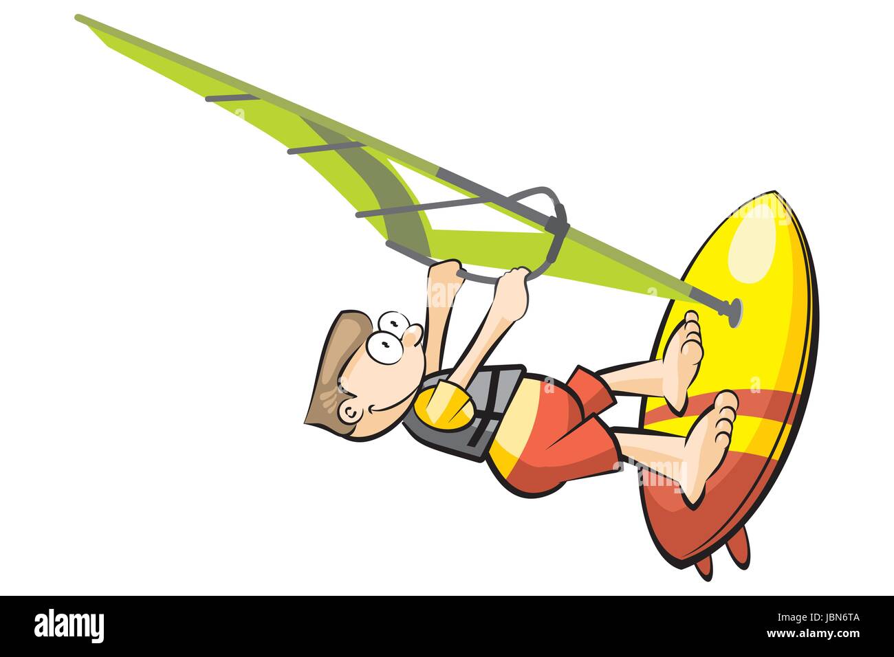 Windsurfen Cartoon