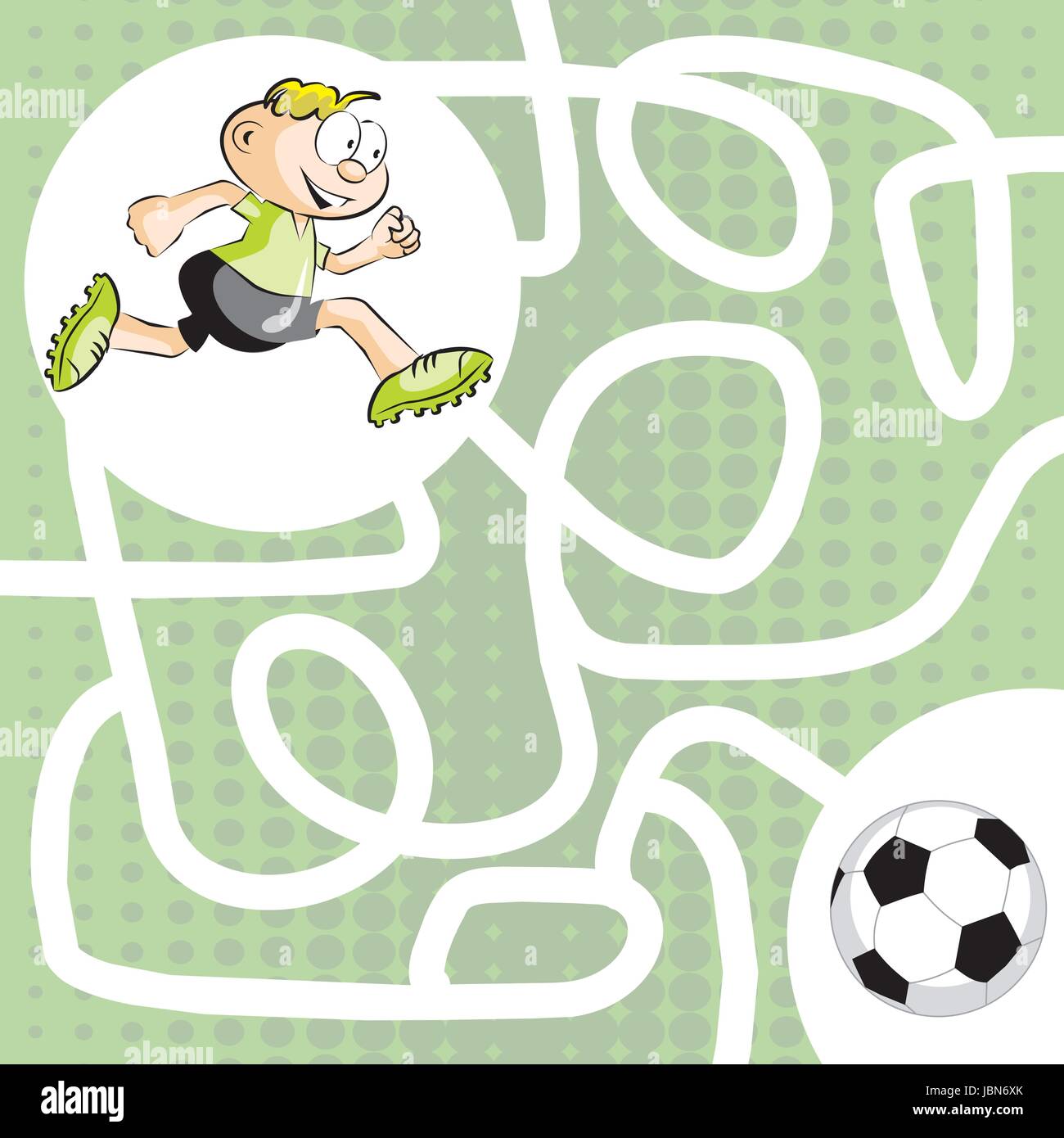 Soccer ball with maze Stock Vector Images - Alamy