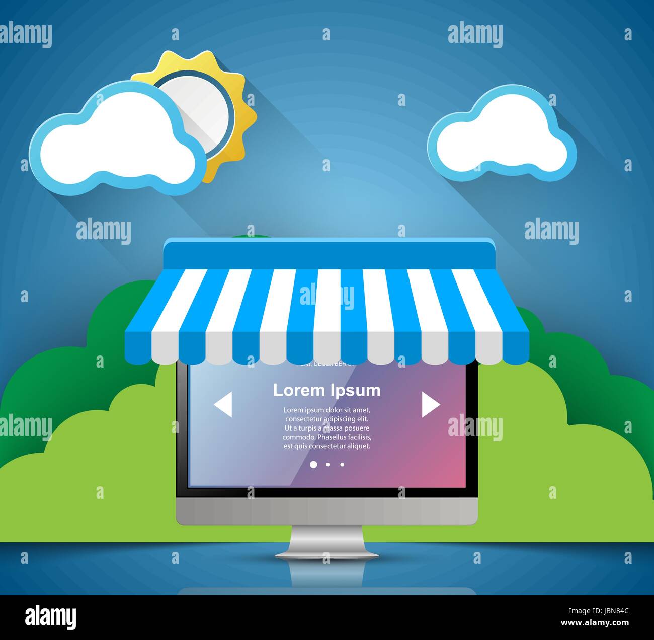 Monitor icon. Business 3d Infographics Stock Vector Image & Art - Alamy