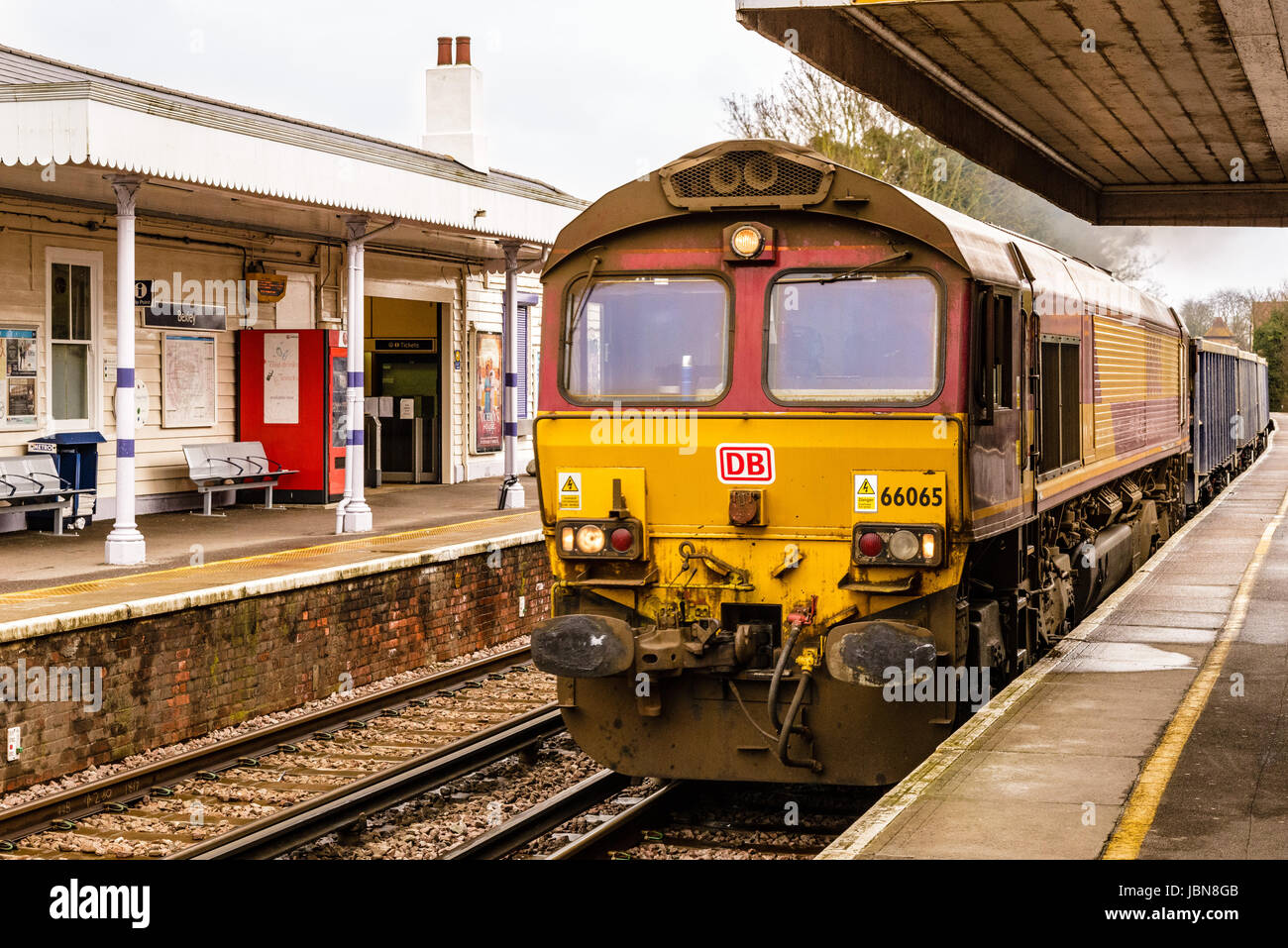 DB Cargo UK Class 66 Feight Locomotive, Bexley, Kent, England Stock ...