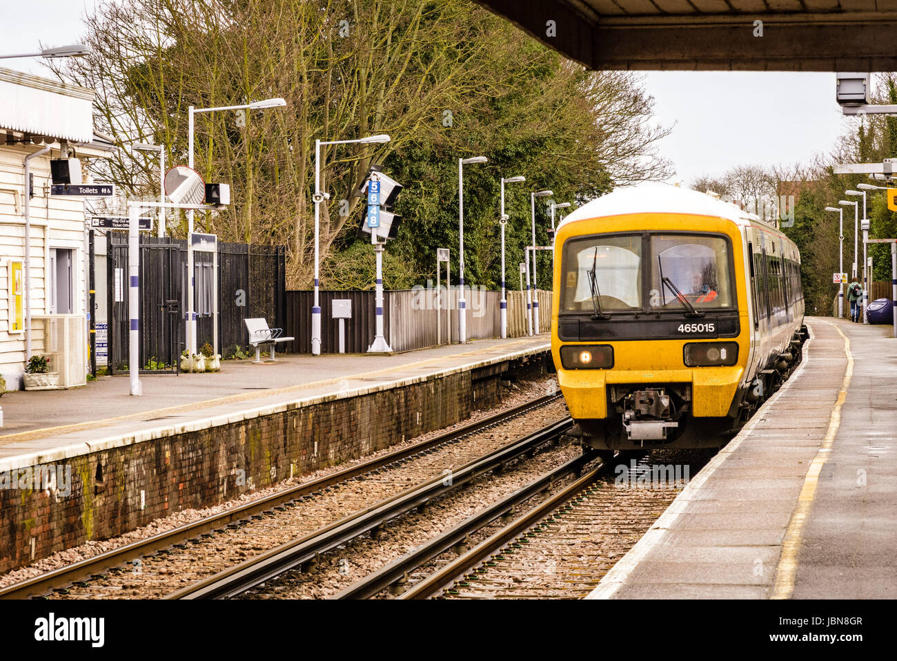 Southeastern Class 465 Networker suburban passenger train, Bexley, Kent ...