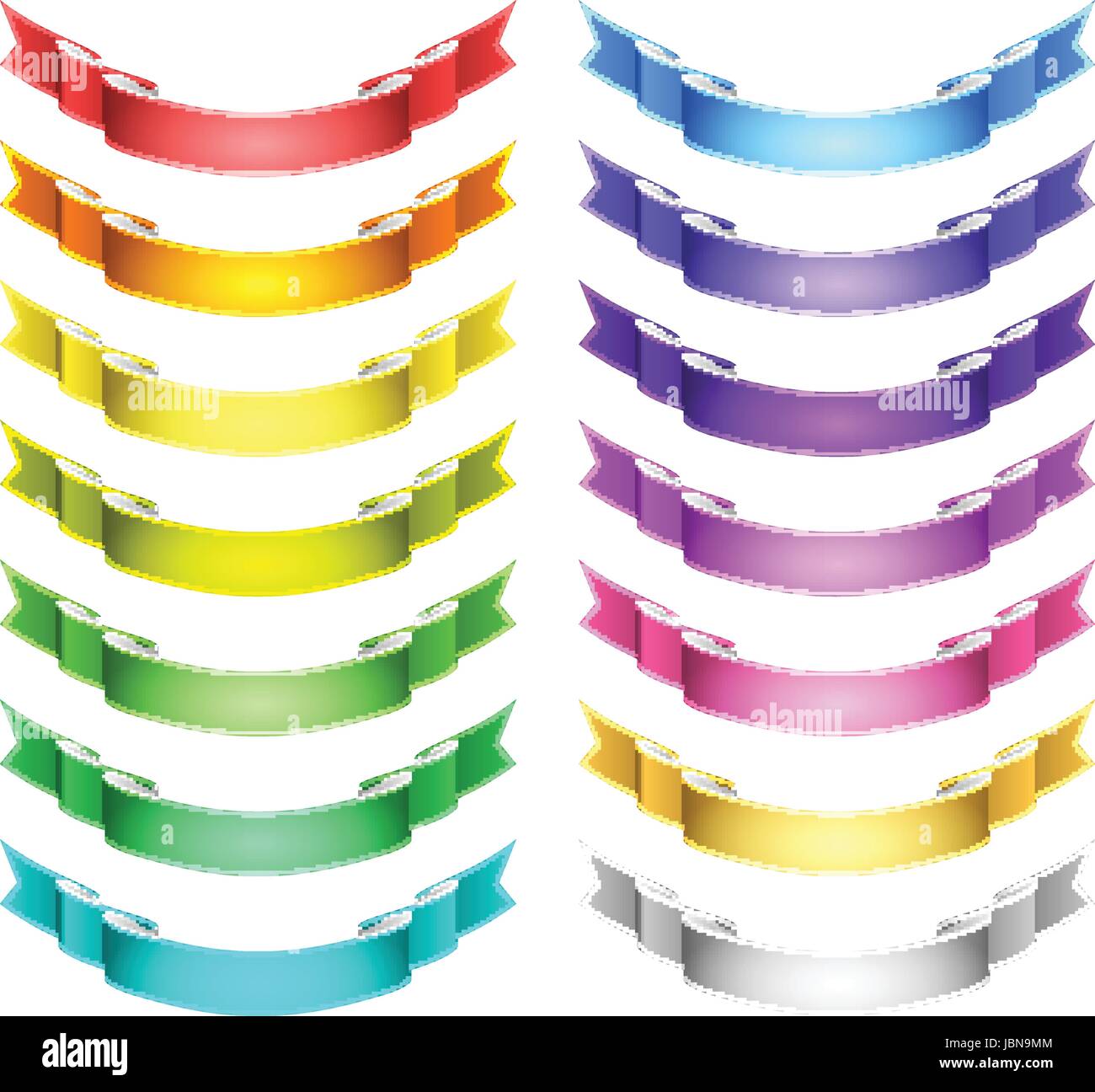 vector ribbons set Stock Vector Image & Art - Alamy