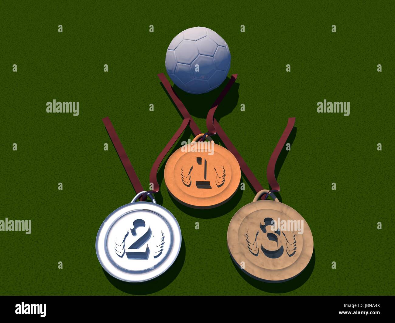 Gold silver bronze soccer ball hi-res stock photography and images - Alamy