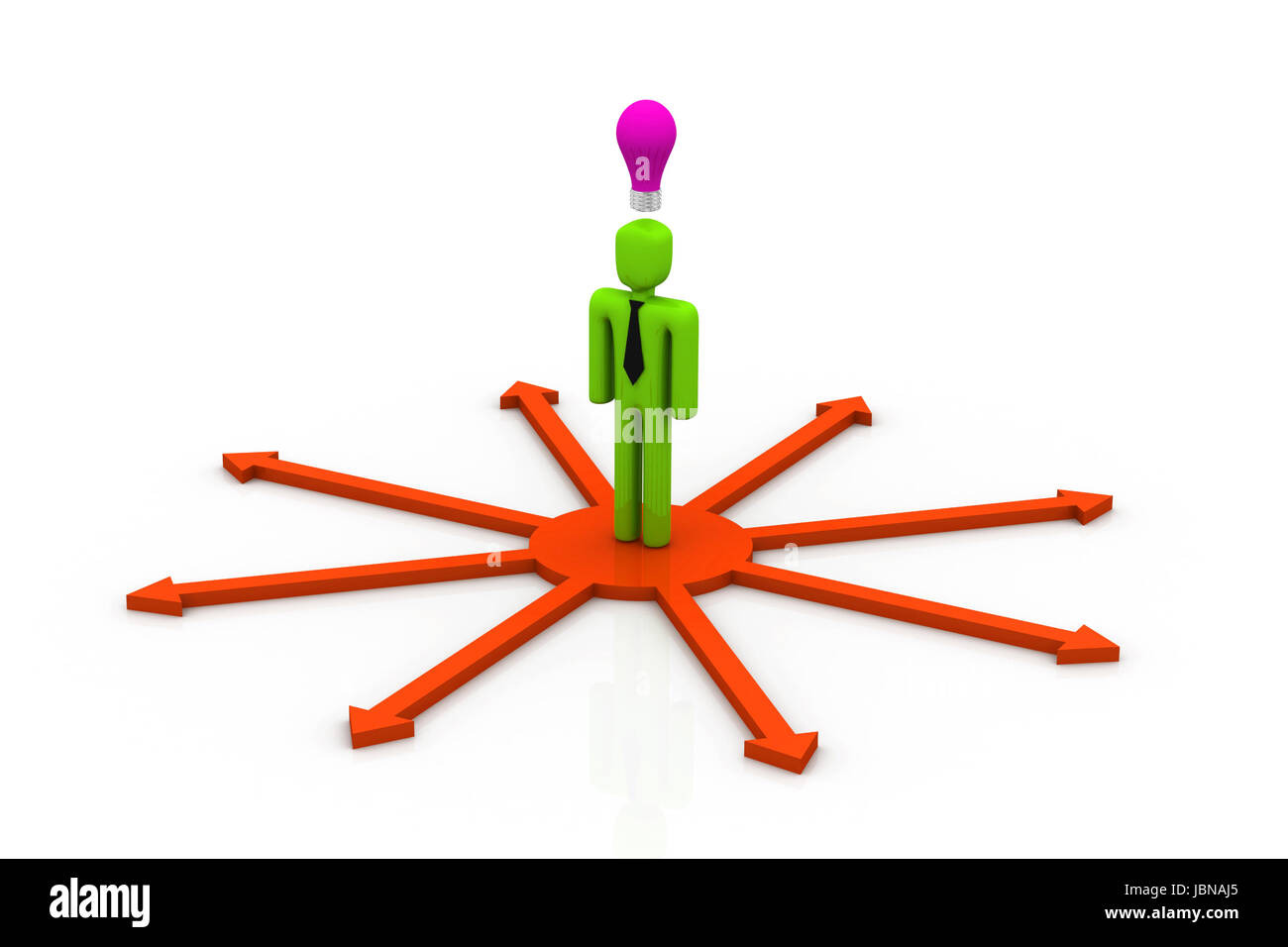 Business solution man create Cut Out Stock Images & Pictures - Alamy