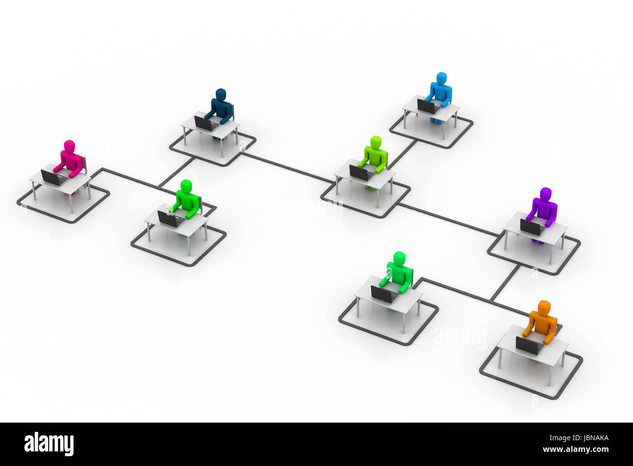 Organisation chart 3d Cut Out Stock Images & Pictures - Alamy