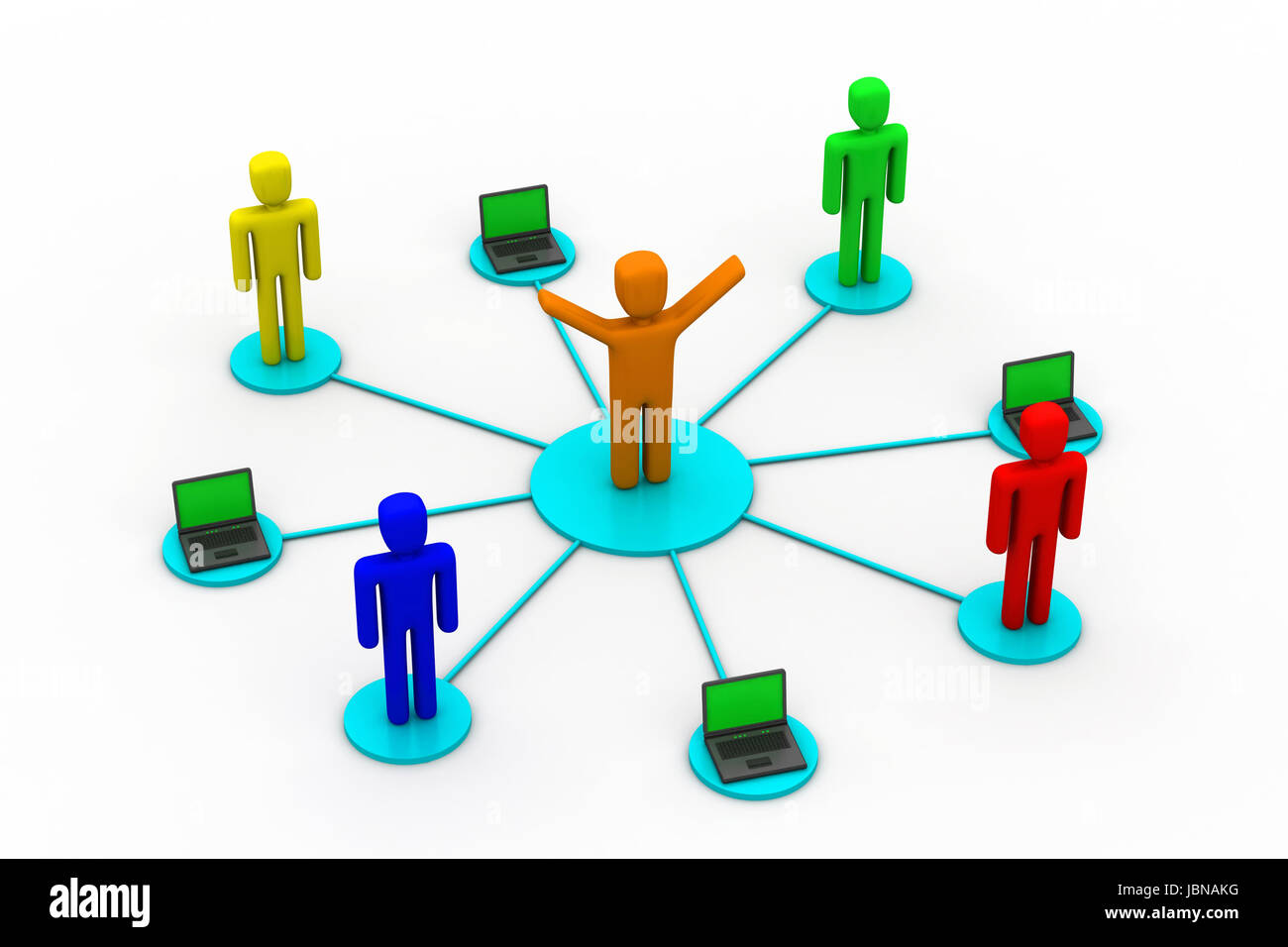 Computer network. communicating data Stock Photo - Alamy