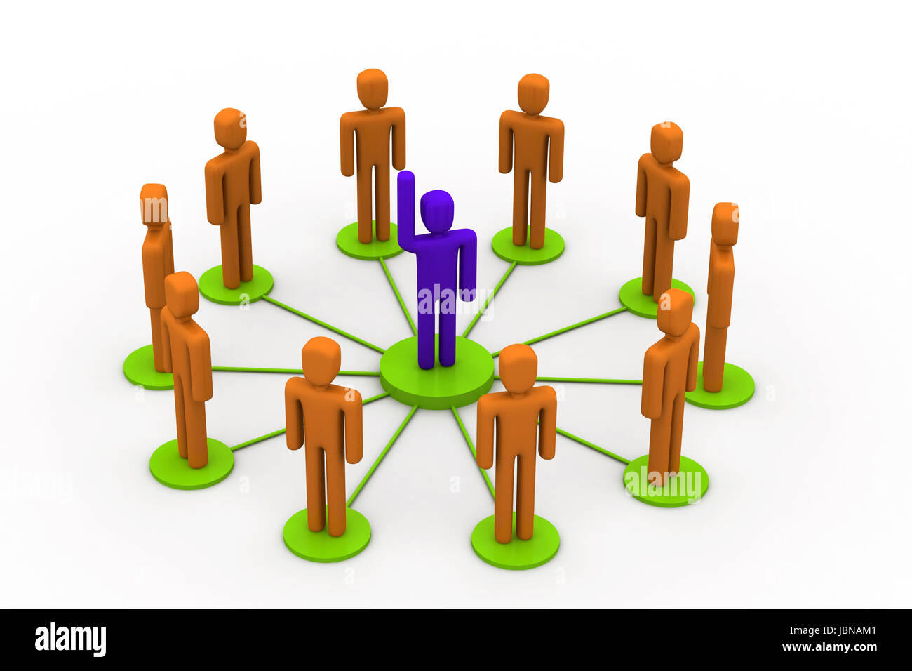 Business Network Connection Stick Figure High Resolution Stock ...