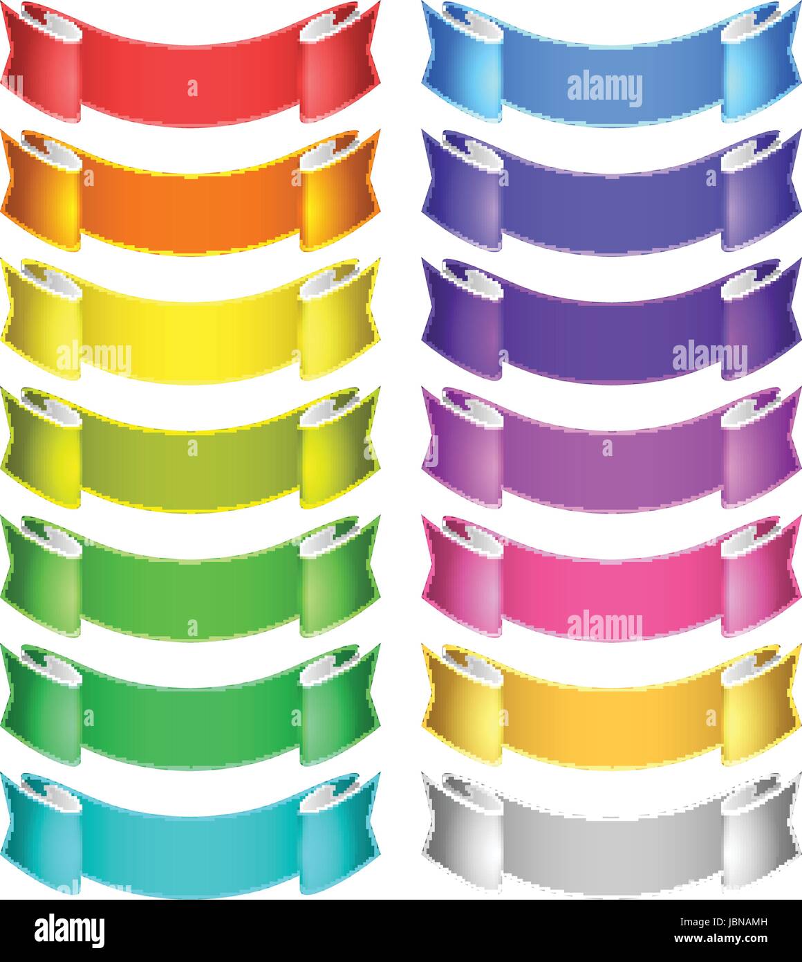 vector ribbons set Stock Vector Image & Art - Alamy