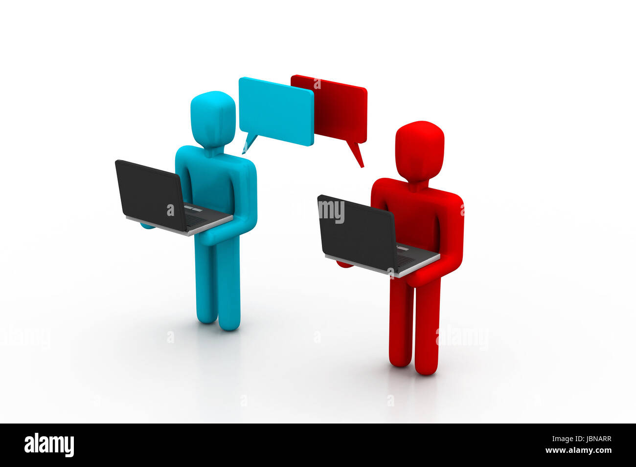 3d computer communication Stock Photo - Alamy