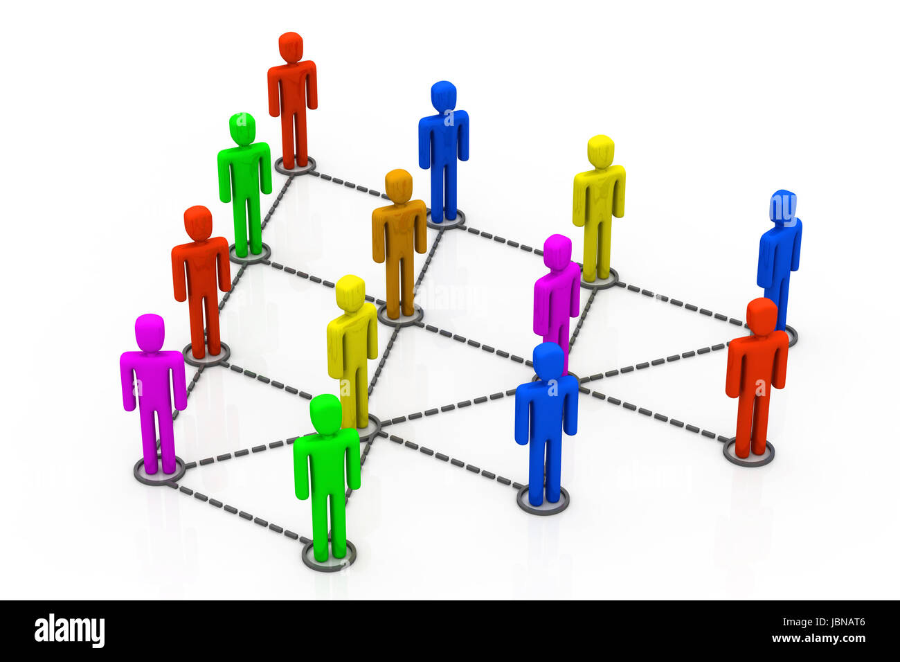 Colorful Business network Stock Photo - Alamy
