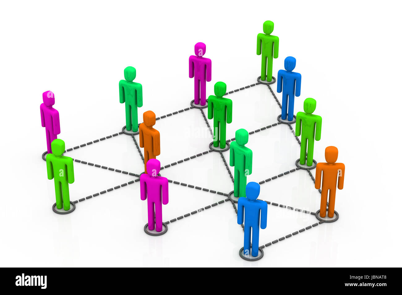 Colorful Business network Stock Photo - Alamy