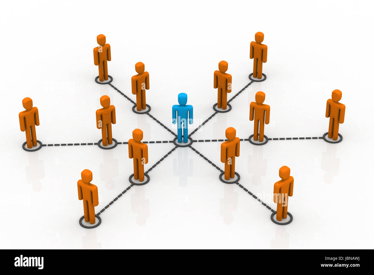 Business network connection stick figure hi-res stock photography and ...