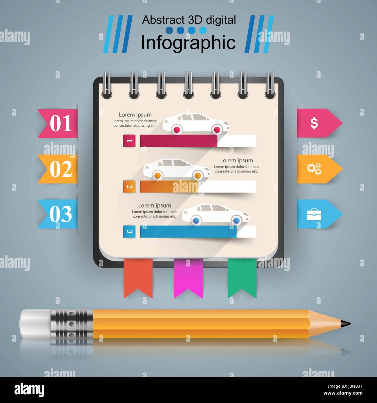 Business Infographics. Pencil icon Stock Vector Image & Art - Alamy