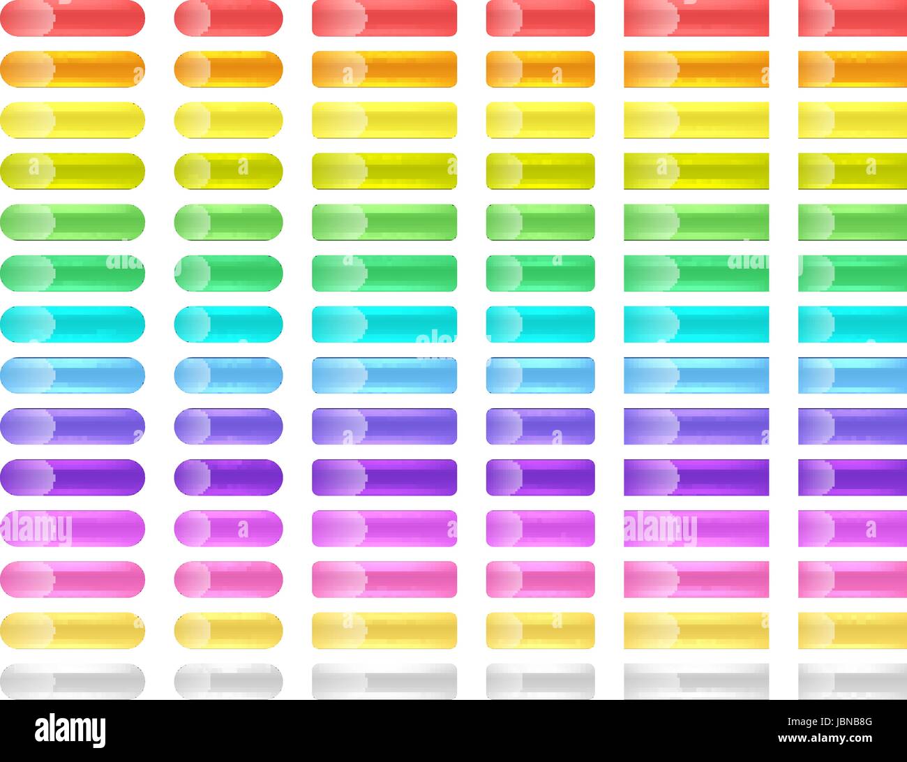 bright colored vector web buttons set Stock Vector Image & Art - Alamy