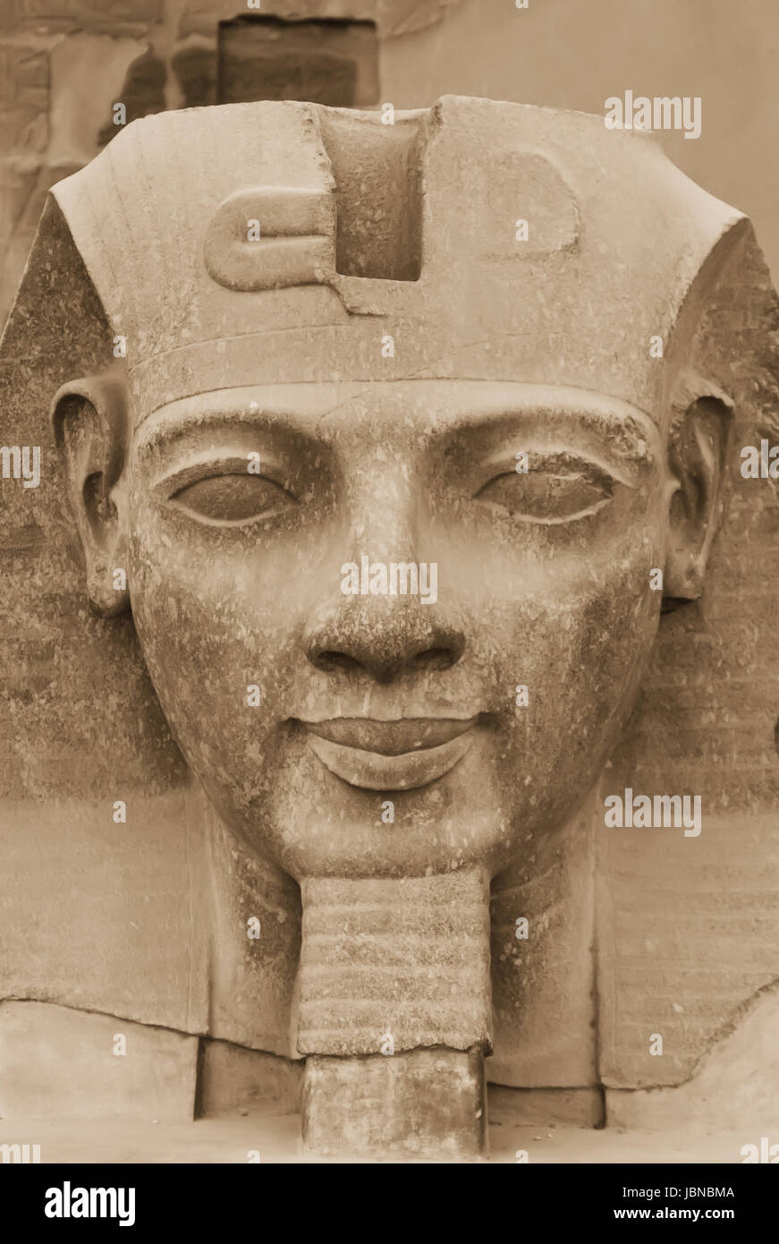 The sculpture of the King Ramses II in Luxor temple ( Egypt Stock Photo ...