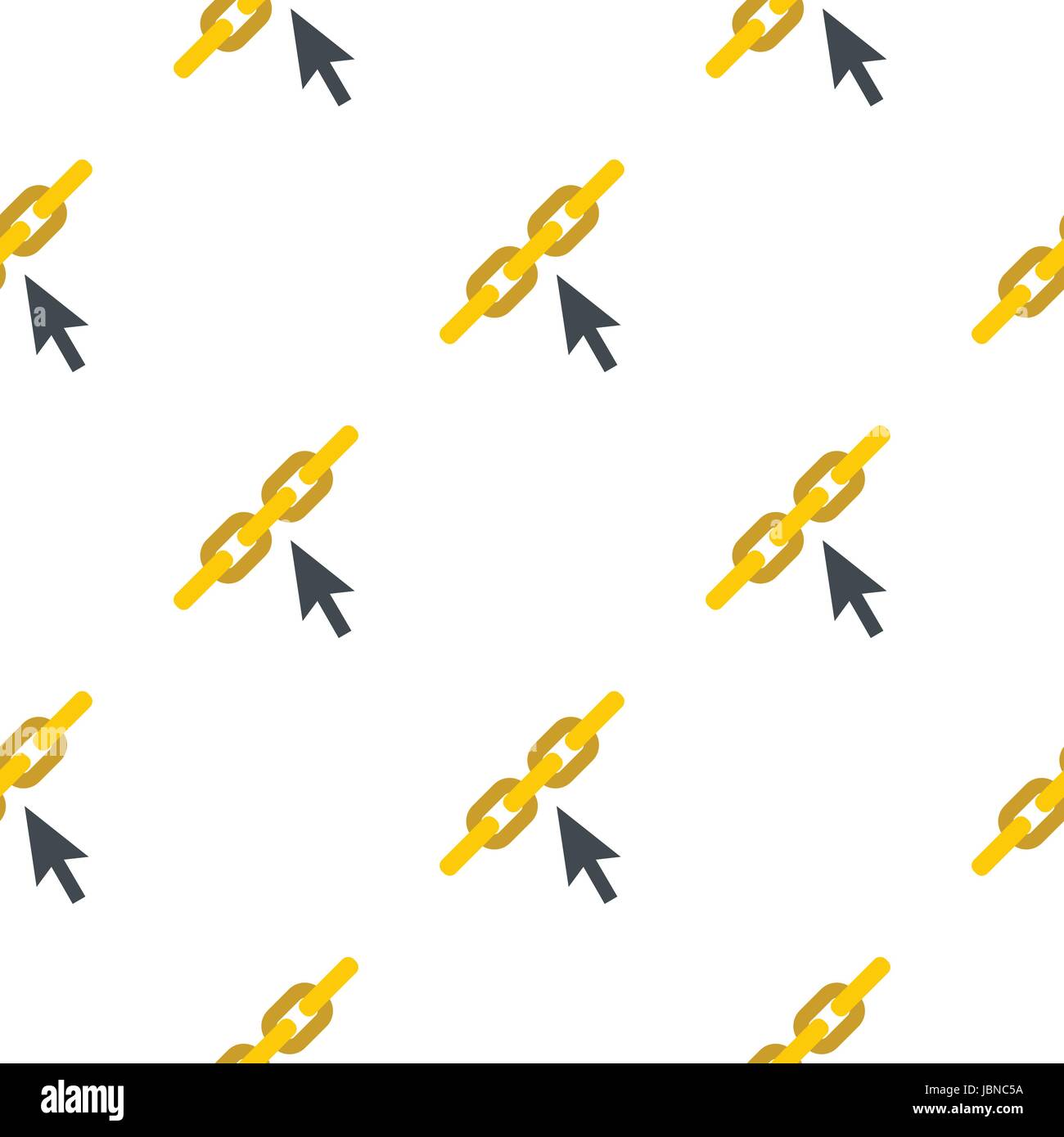 Chain links pattern seamless background in flat style repeat vector ...