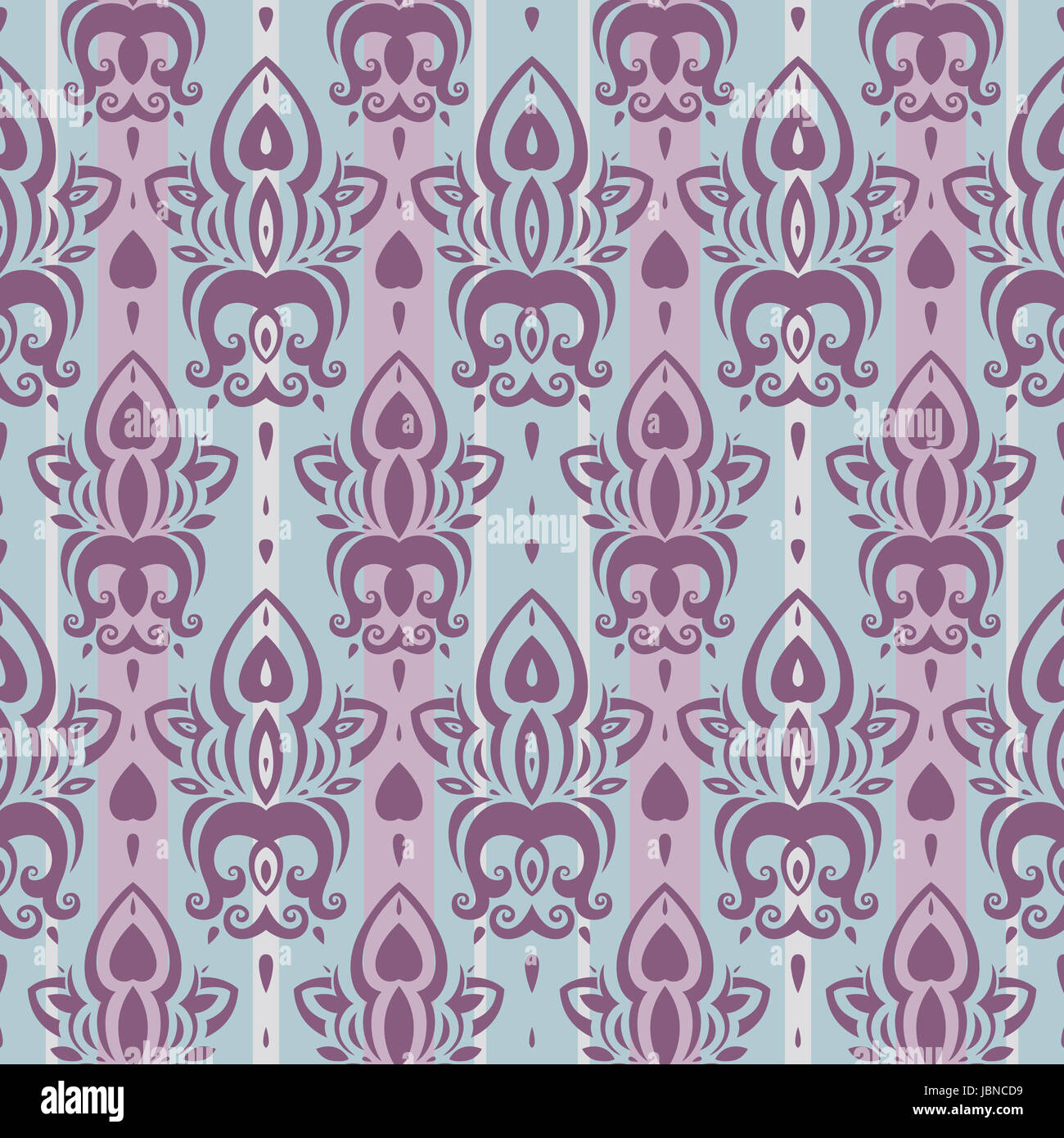 Seamless wallpaper pattern. Elegant Hand Drawn vector pattern Stock ...