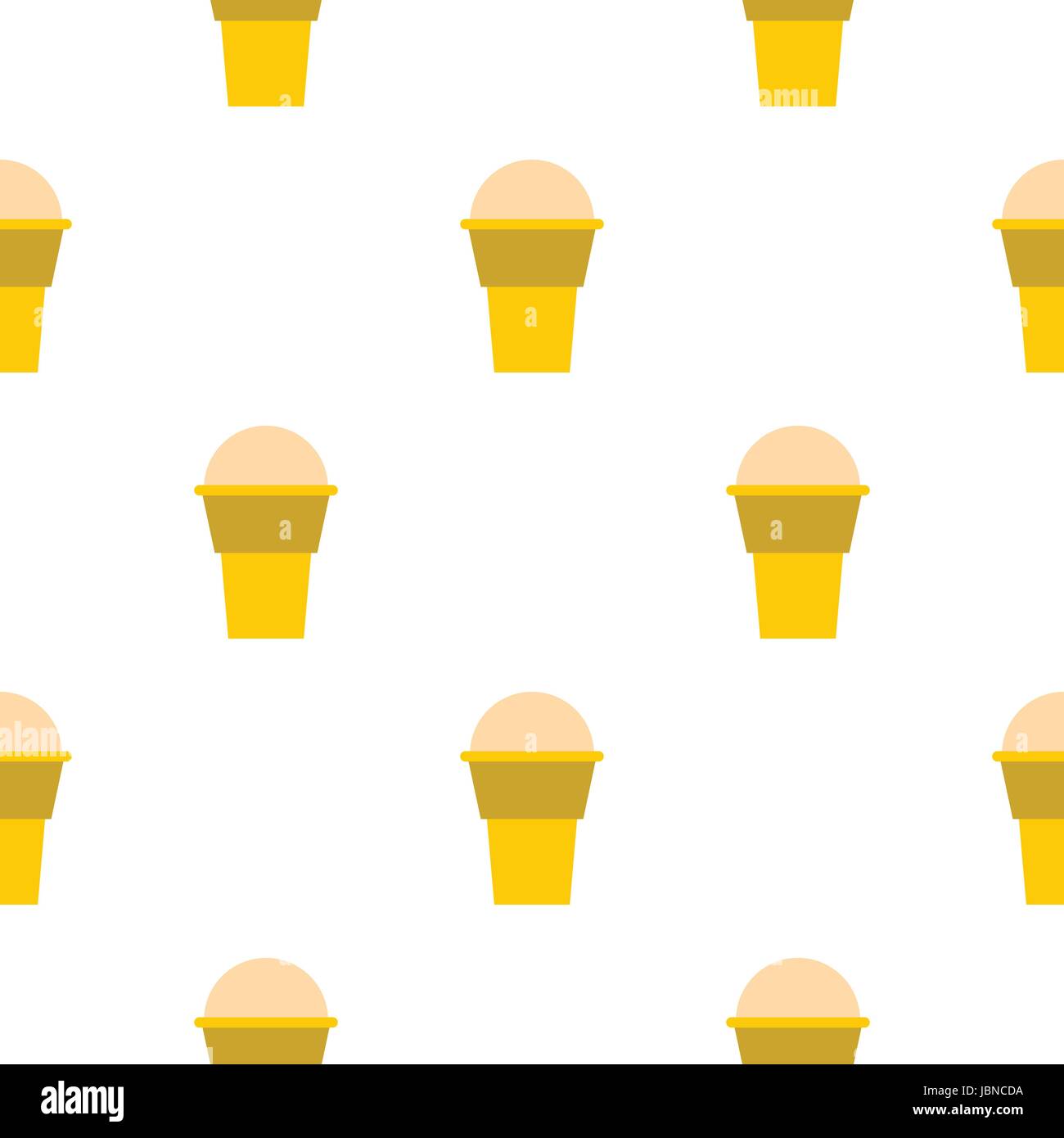 Ice cream pattern seamless background in flat style repeat vector ...
