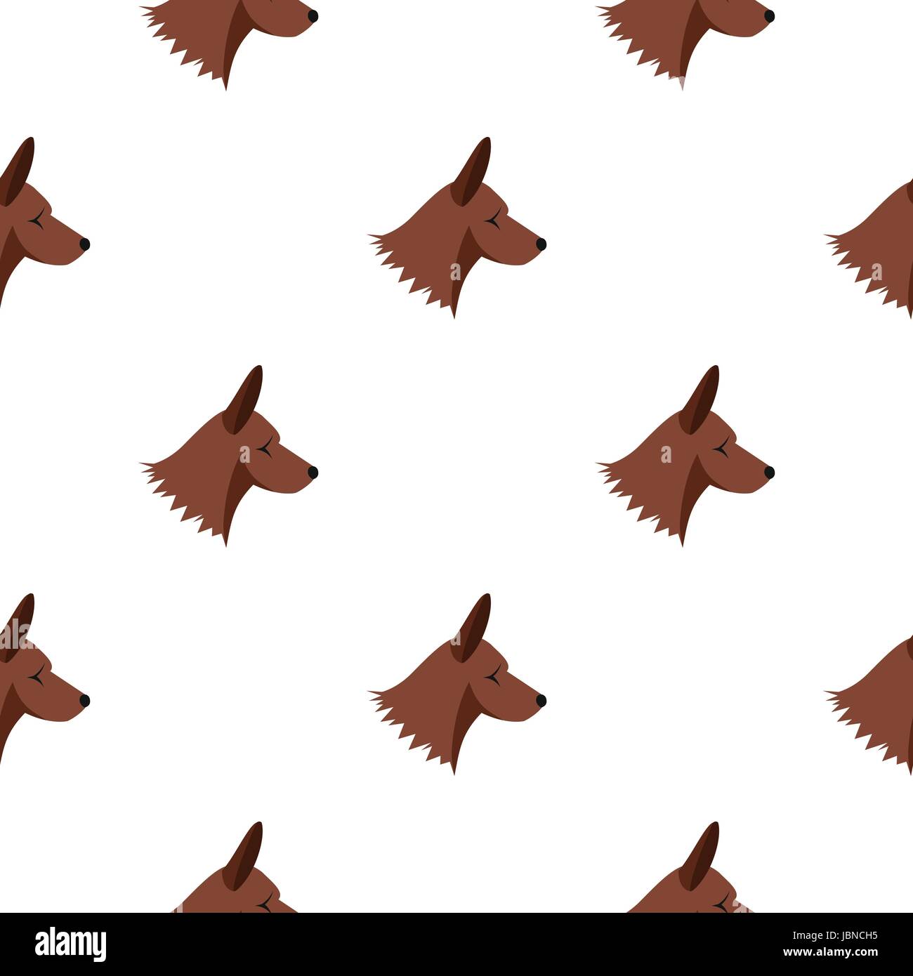 Collie dog pattern seamless background in flat style repeat vector ...