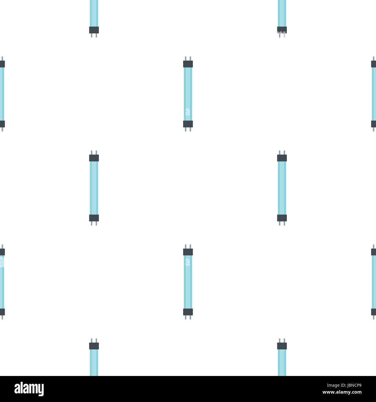 Fluorescent lamp pattern seamless background in flat style repeat ...