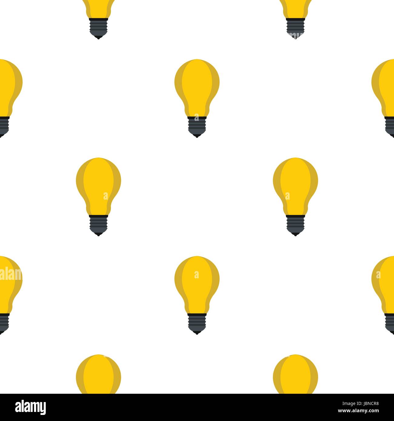Lamp with yellow light pattern seamless background in flat style repeat ...