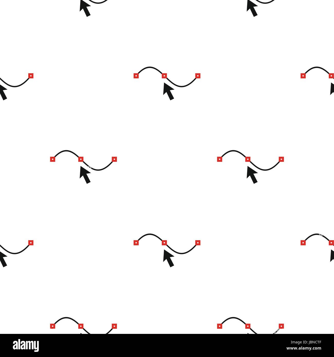 Vector line and arrow pattern seamless background in flat style repeat ...