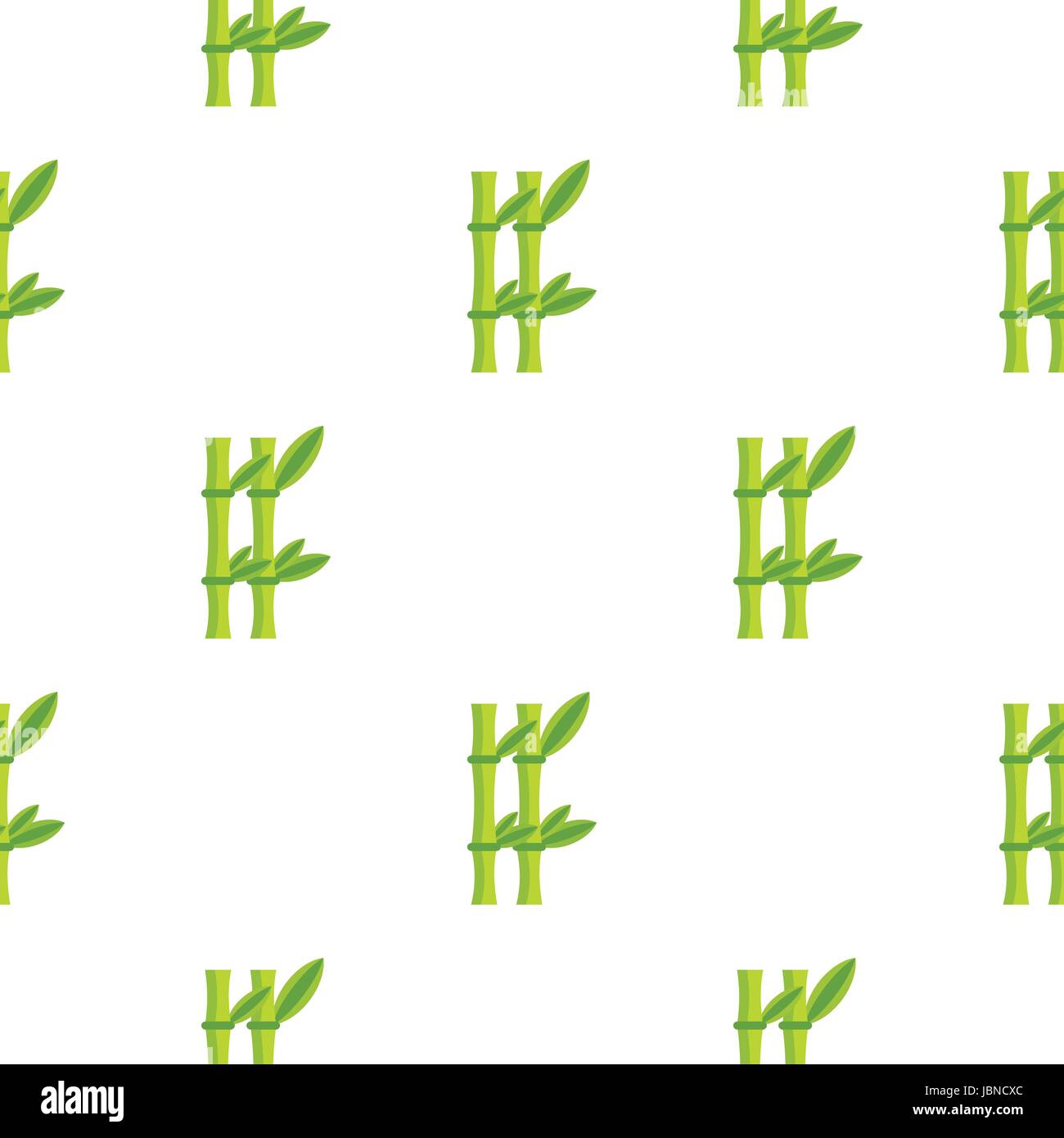 Bamboo pattern seamless background in flat style repeat vector ...