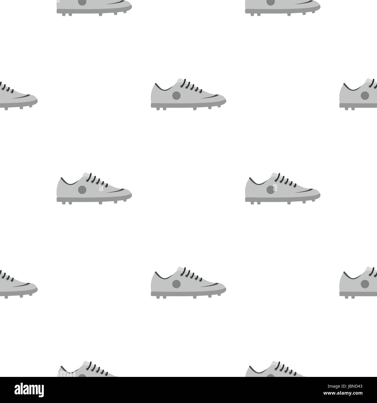 Grey soccer shoe pattern seamless background in flat style repeat ...