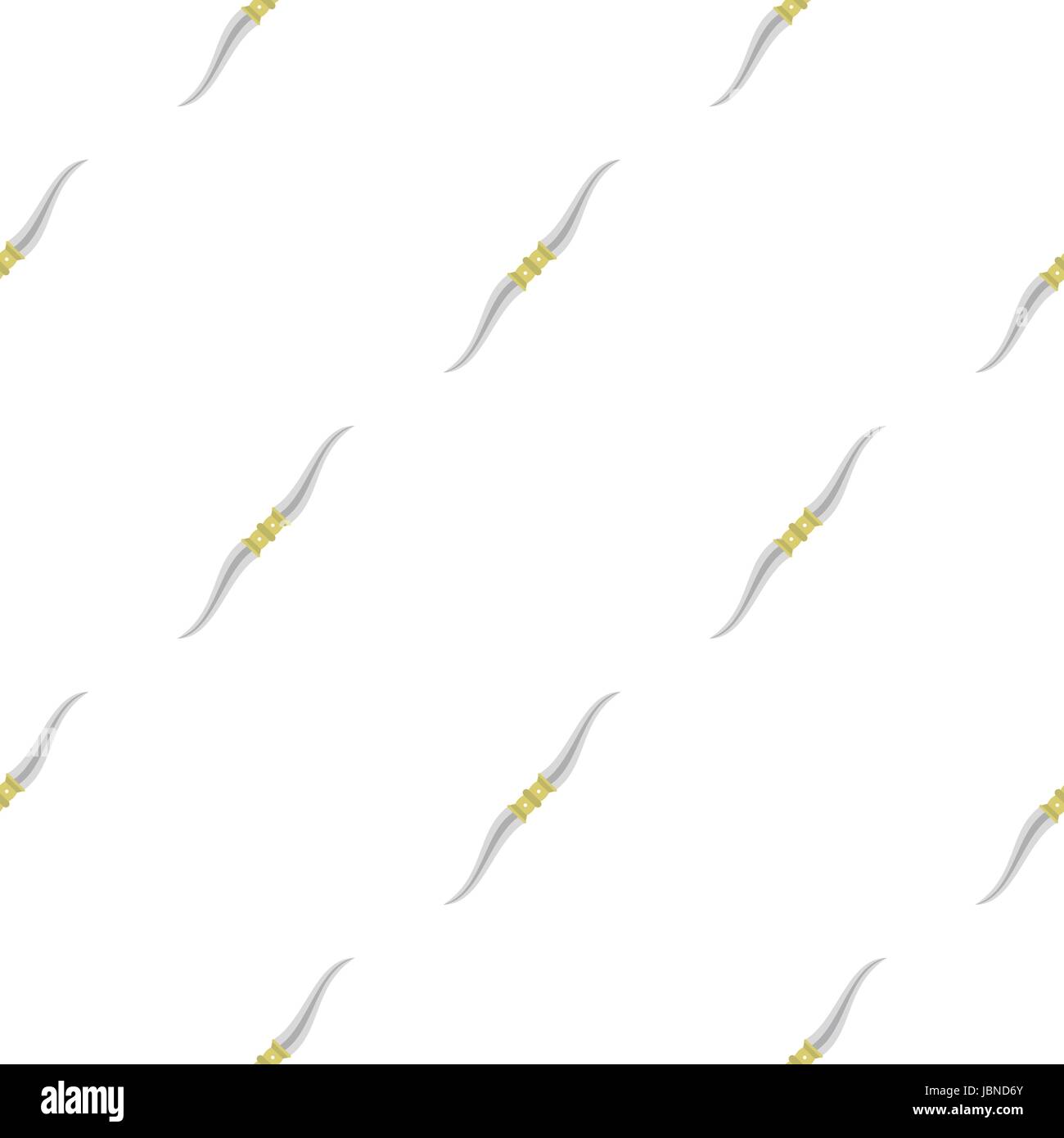 Throwing knife pattern seamless background in flat style repeat vector ...