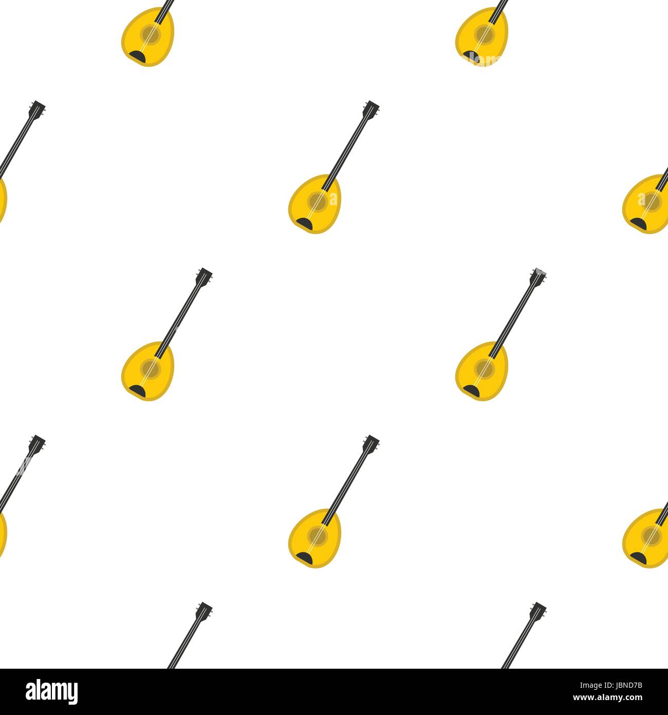 Saz baglama turkish music instrument pattern seamless background in ...