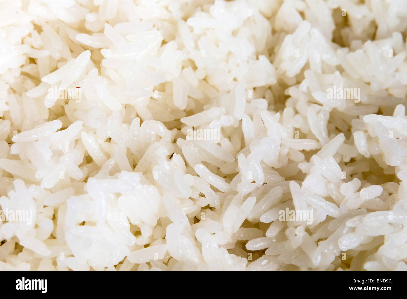 Close Up View Of White Cooked Rice Stock Photo - Alamy