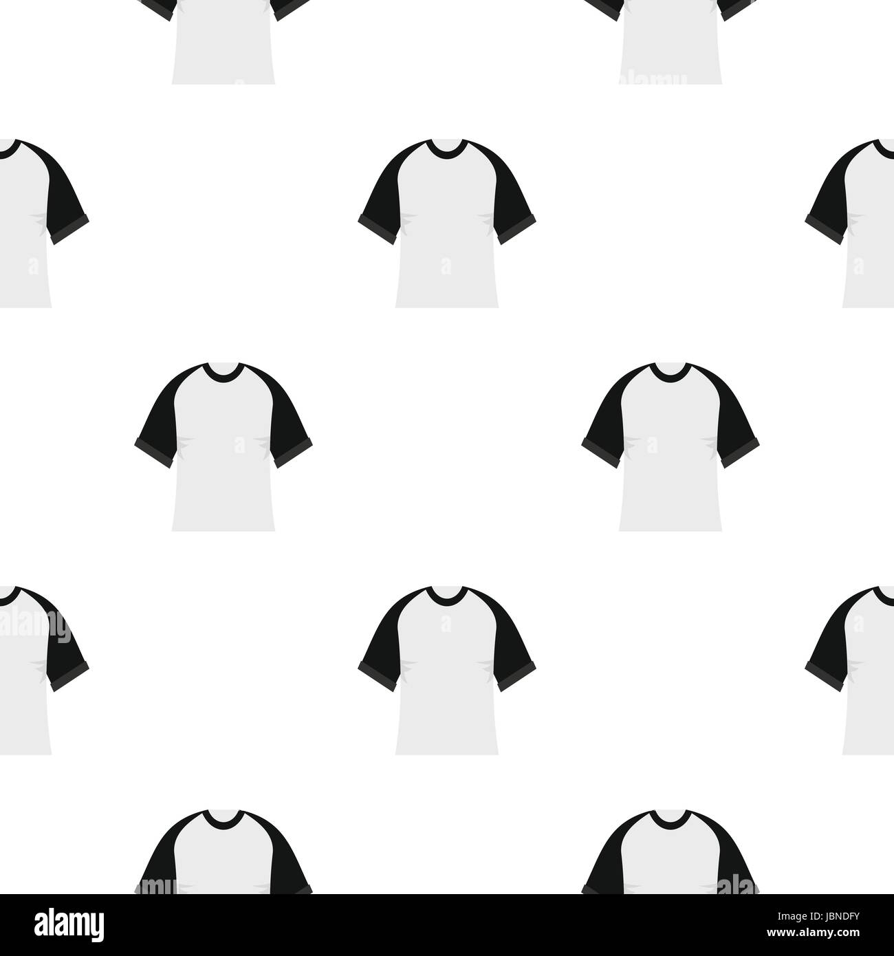 Baseball shirt pattern seamless background in flat style repeat vector ...