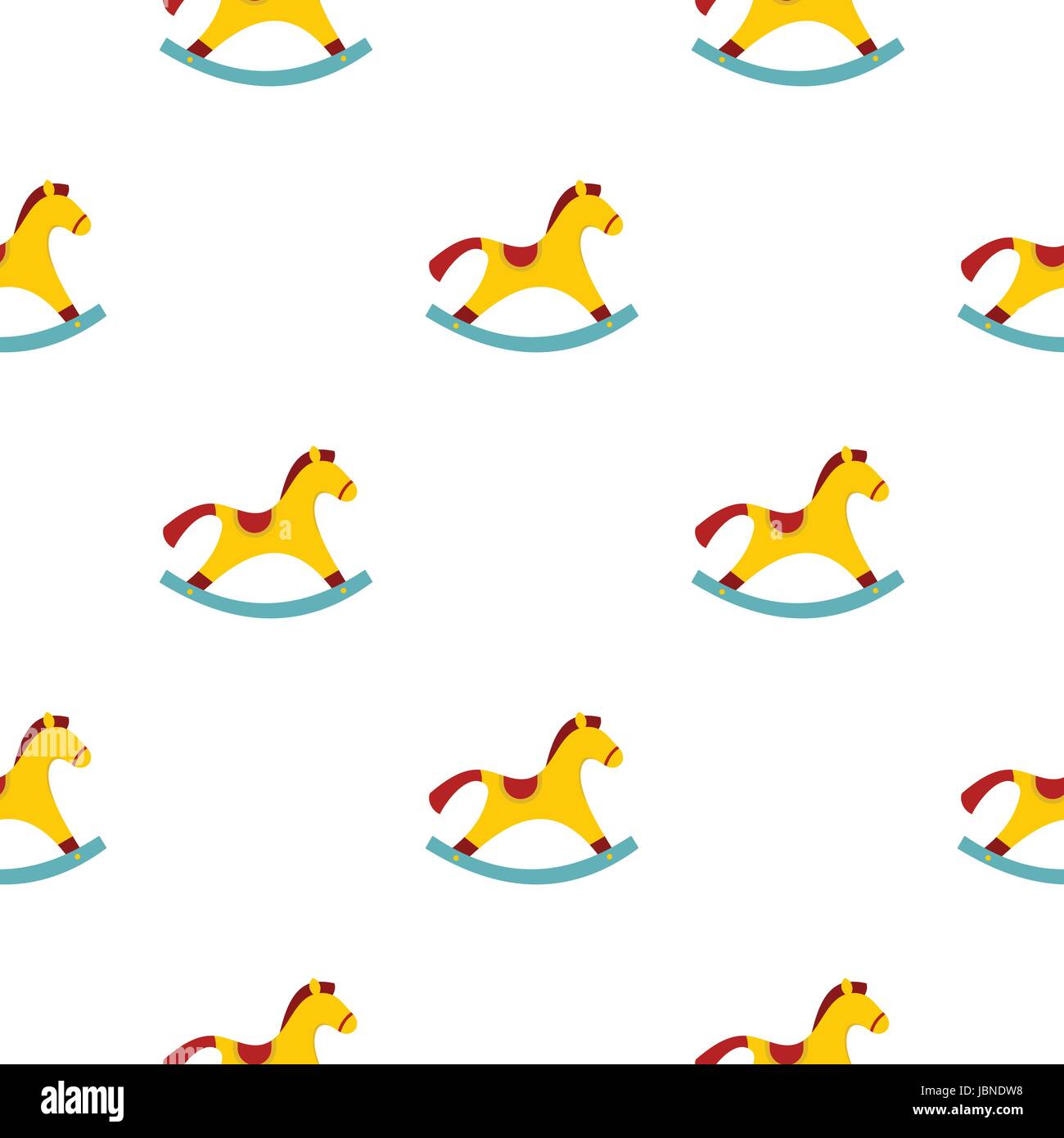 Yellow wooden rocking horse pattern seamless Stock Vector Image & Art ...