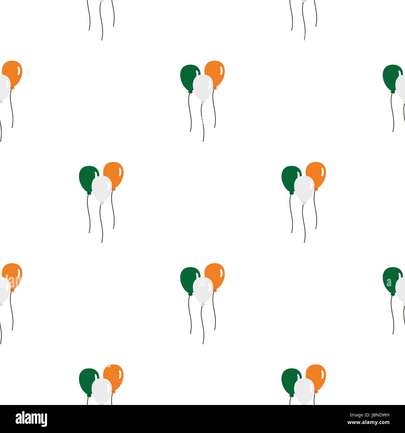 Balloons in Irish flag colors pattern seamless Stock Vector Image & Art ...