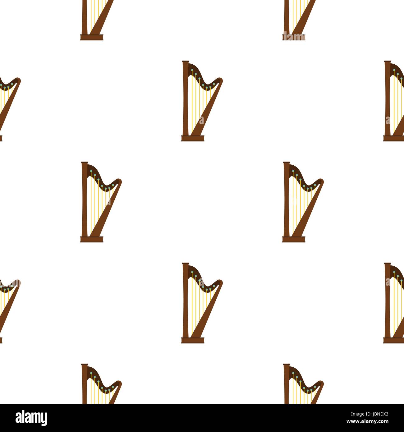 Celtic harp drawing Cut Out Stock Images & Pictures - Alamy