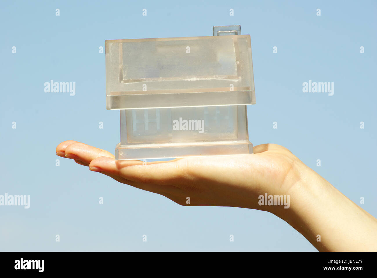 The house in human hand Stock Photo - Alamy