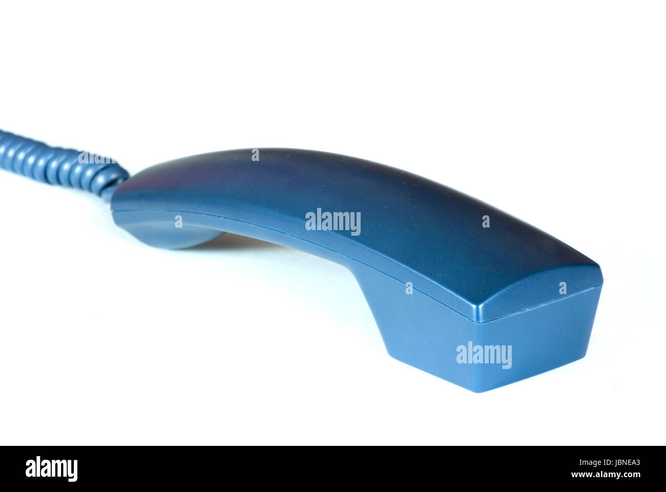 Telephone receiver isolated on white Stock Photo - Alamy