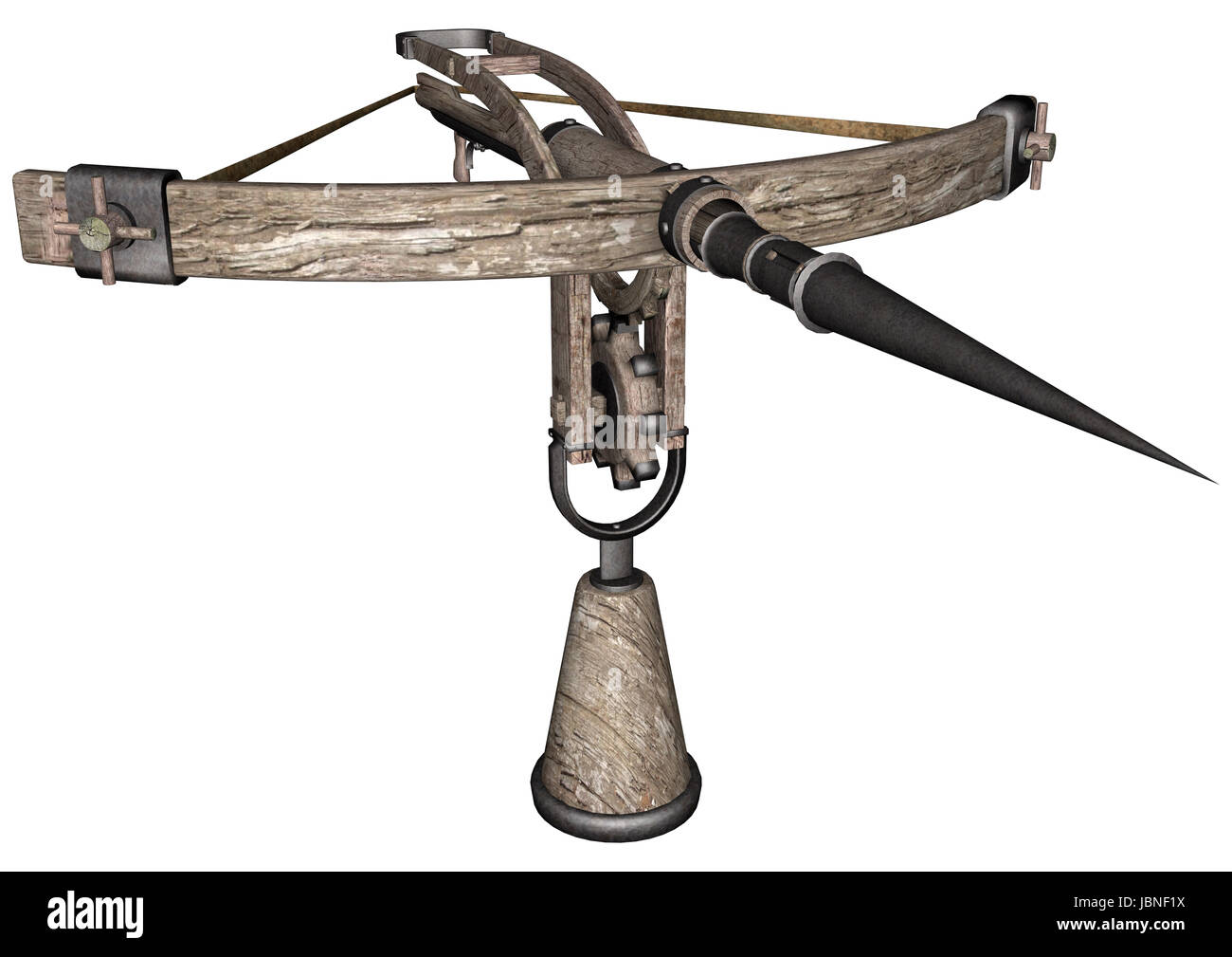 3D digital render of a harpoon launcher isolated on white background ...