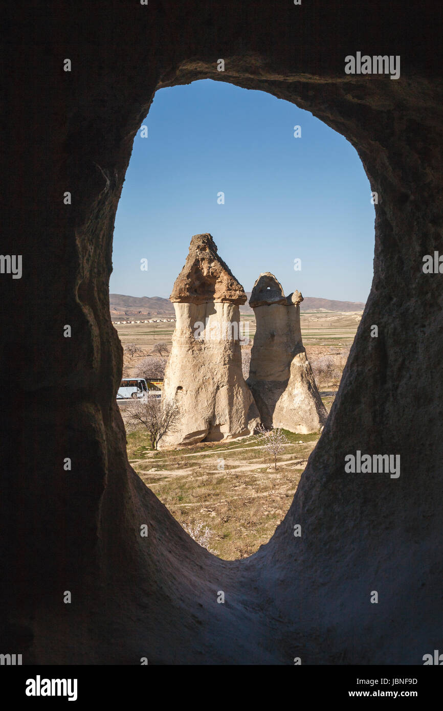 Local landscape: iconic, strangely shaped phallic fairy chimney ...