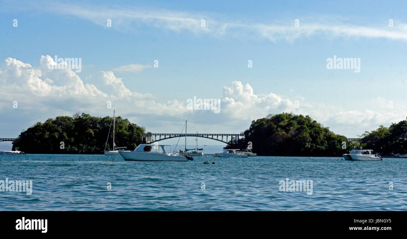 bridge of samana in dominican republic Stock Photo - Alamy
