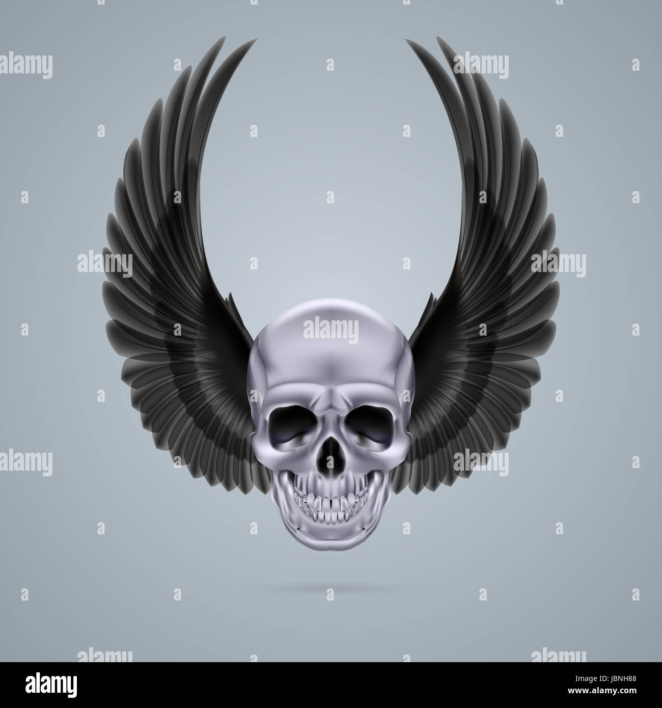 Skull Angel Wings Tattoos