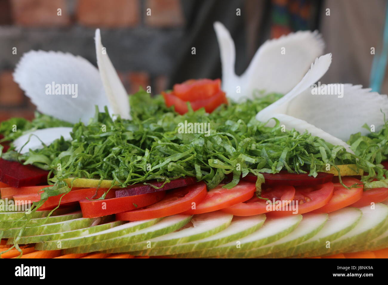 typical salad on function and ceremony Stock Photo - Alamy