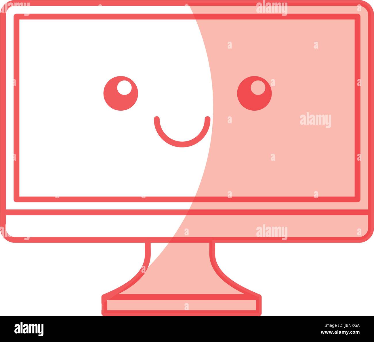 Face monitor monitoring Stock Vector Images - Alamy