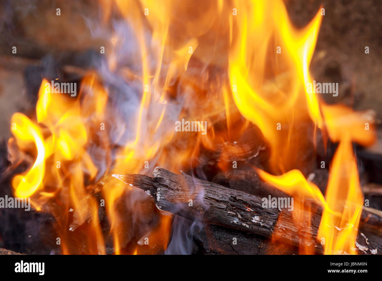 Fireplace log fire flame embers hi-res stock photography and images - Alamy