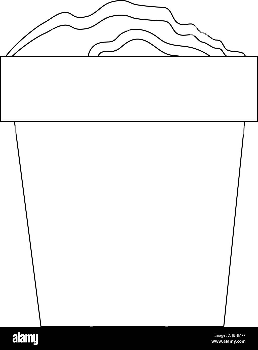 pot with soil icon Stock Vector Image & Art - Alamy