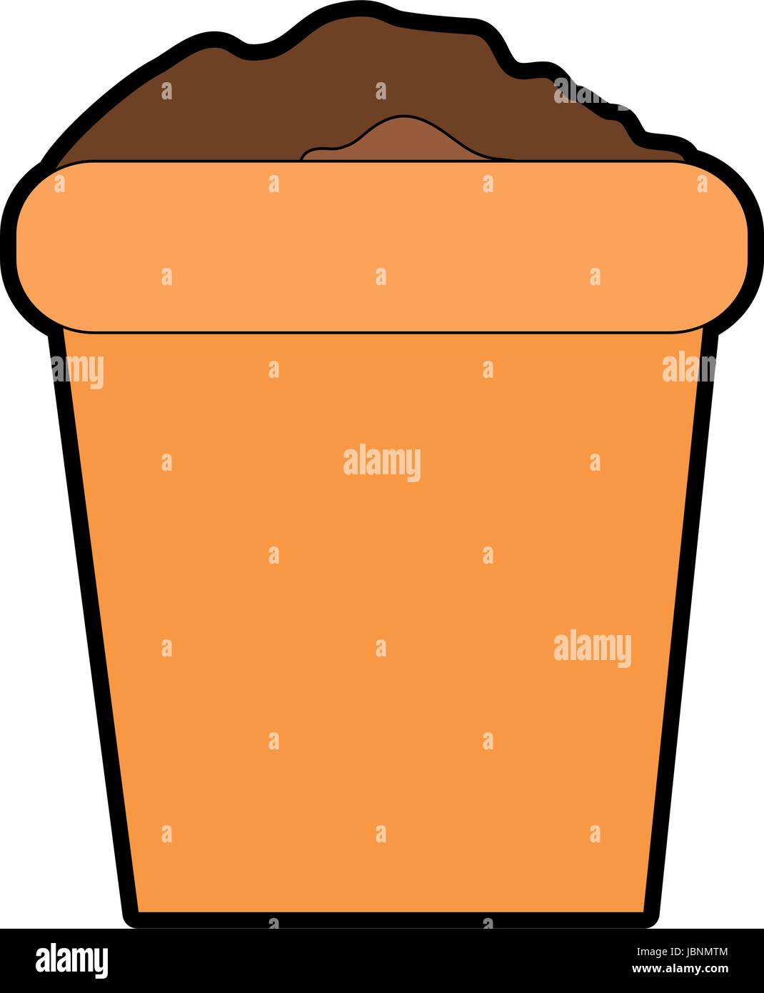 pot with soil icon Stock Vector Image & Art - Alamy