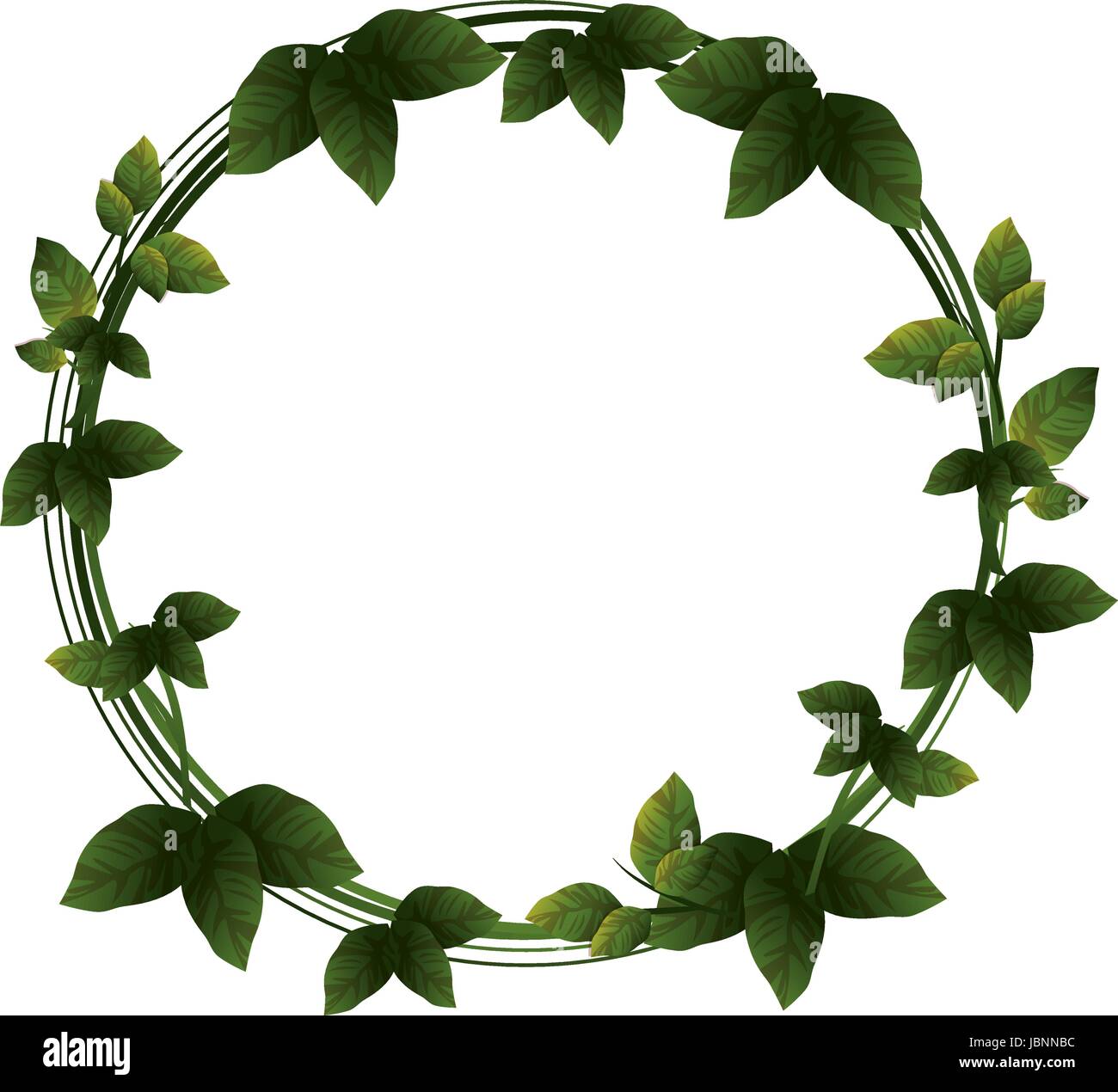wreath of leaves icon Stock Vector Image & Art - Alamy