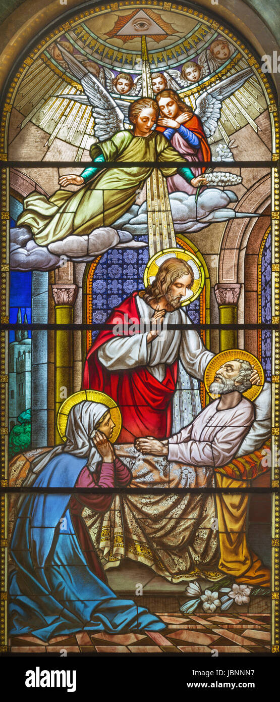 Saint Joseph Stained Glass High Resolution Stock Photography and Images ...