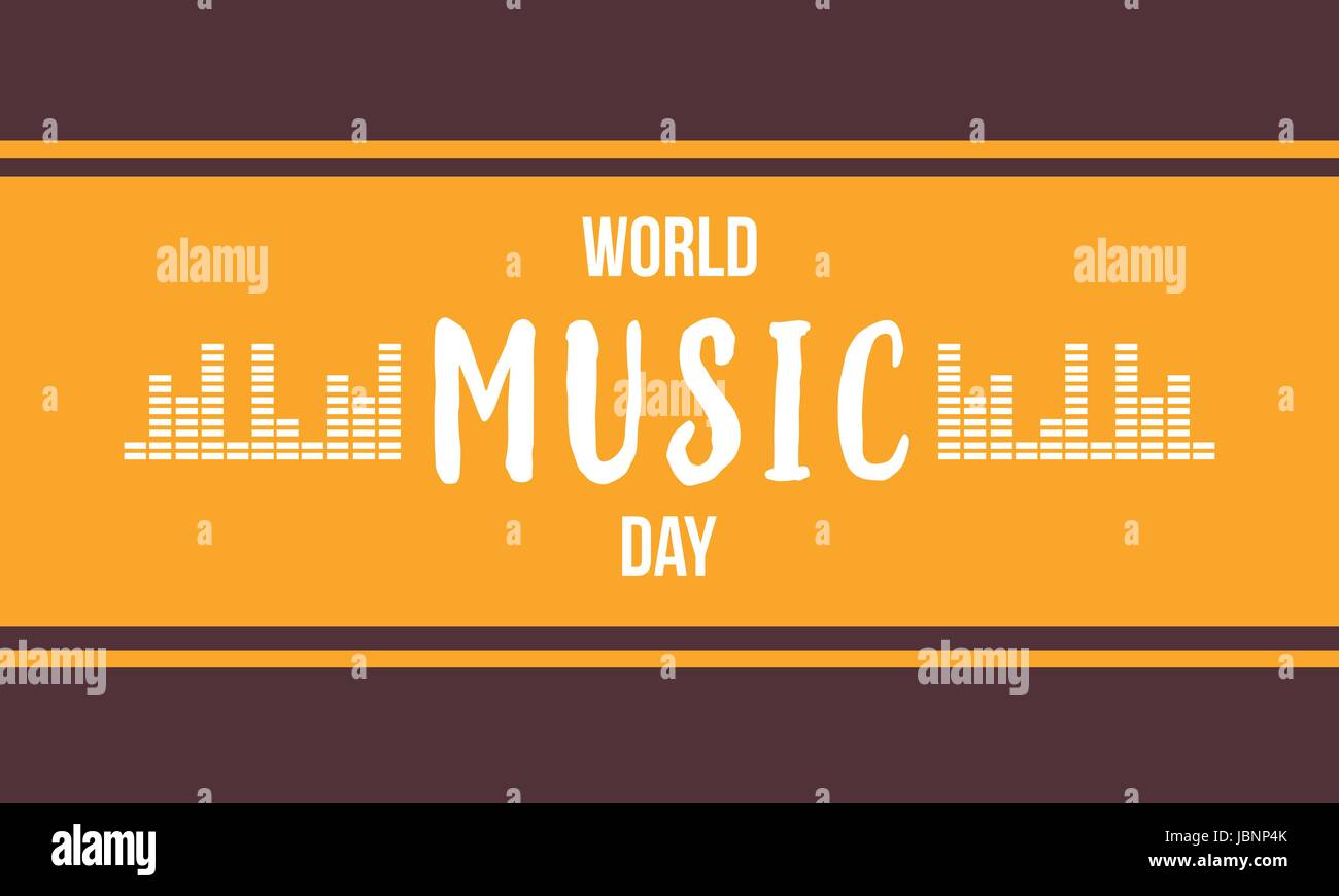 Background of music day celebration Stock Vector Image & Art - Alamy